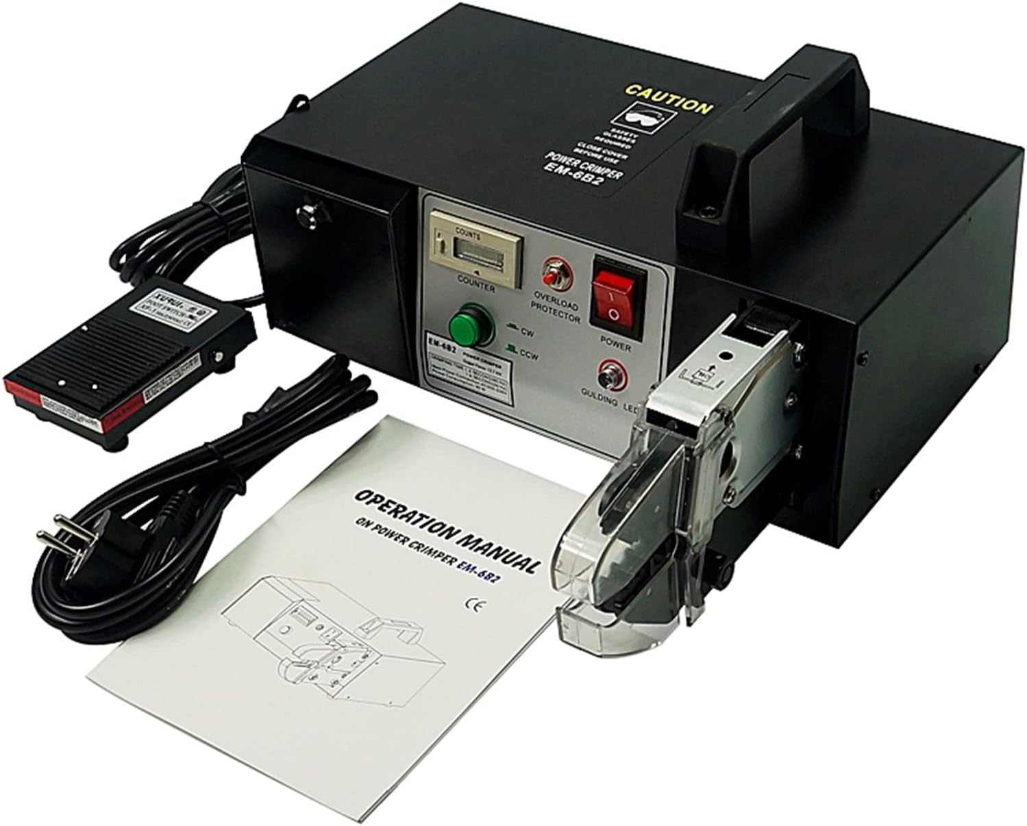 Amazon.com: Coil Winding Machine EM6B2-PRO Electrical Terminal Crimping ...