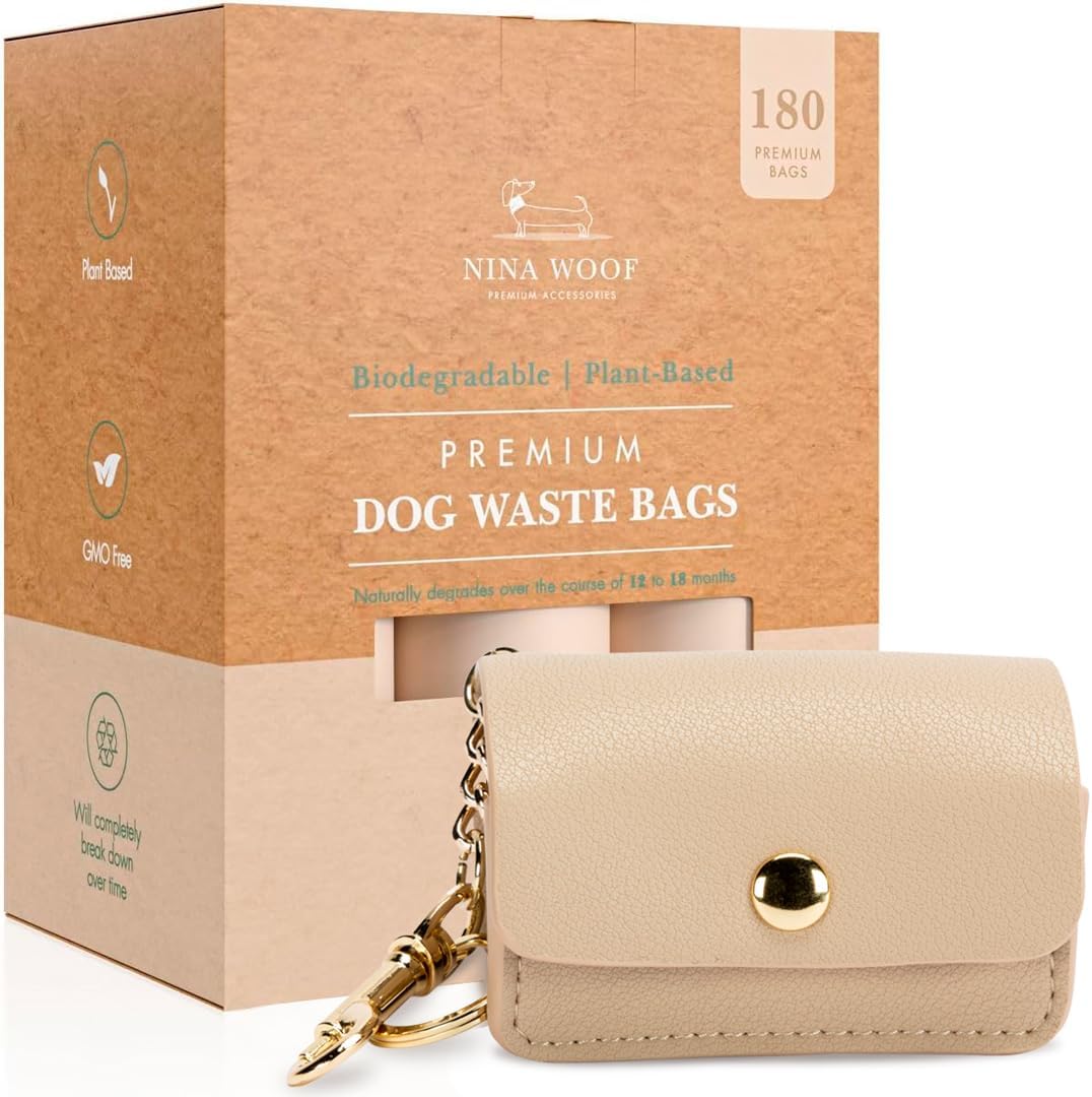 Amazon.com: NINA WOOF Dog Poop Bags - 180 Compostable & Biodegradable ...
