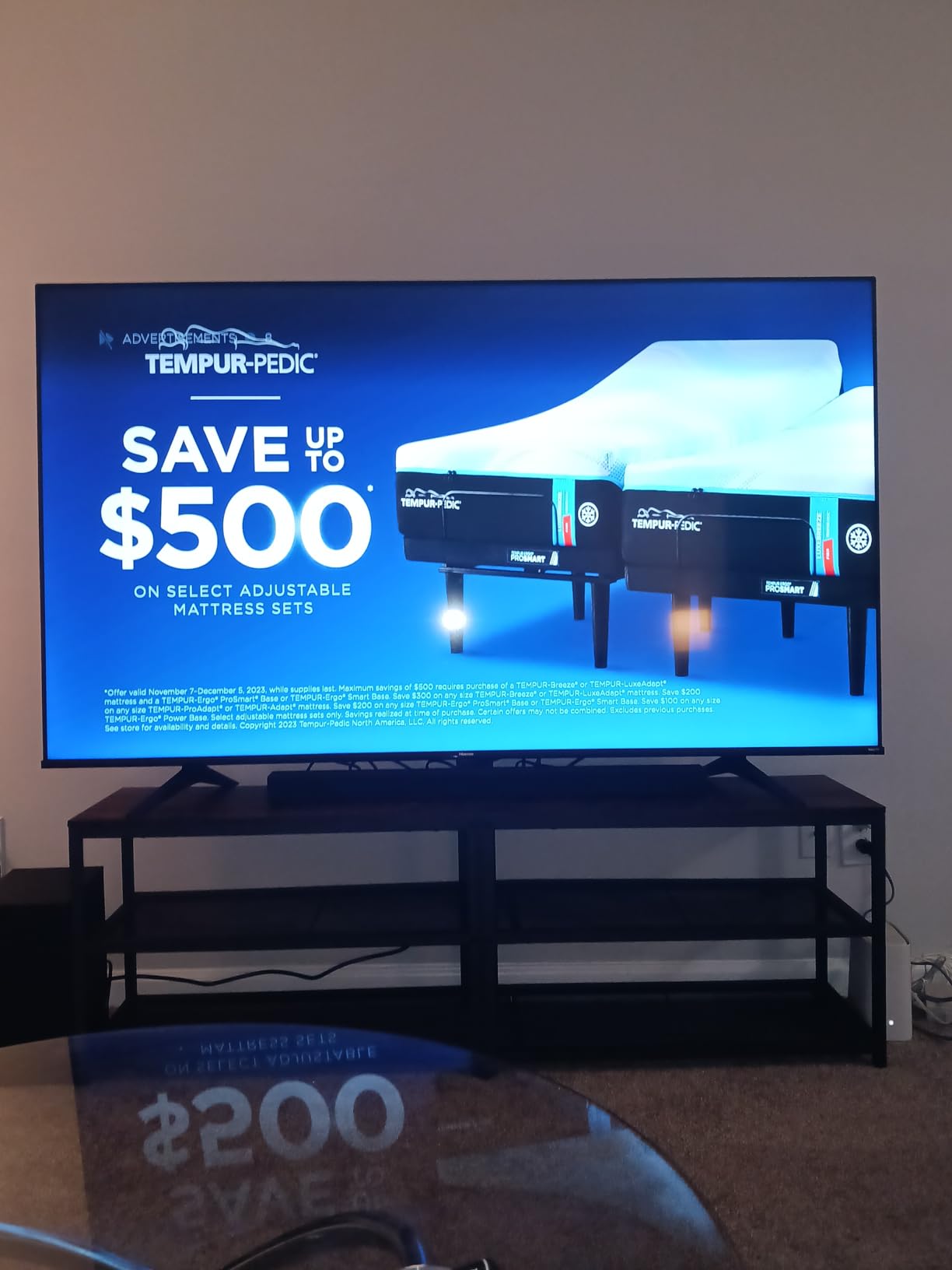 Amazon.com: MAHANCRIS TV Stand for TVs with Mount up to 75 Inch, 3 ...