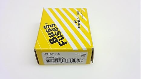 Bussmann KTK-R-15 -Pack Of 10- Series Cc, Fast-Acting Fuse, 600Vac Ktk ...