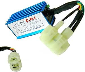 Amazon.com: HIGH PERFORMANCE AC- CDI 6 PIN IN BLUE NO REV LIMIT ...