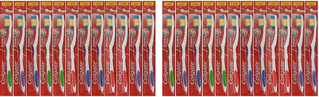 Amazon.com : Colgate Premier Classic Clean Medium Toothbrush (Card of ...