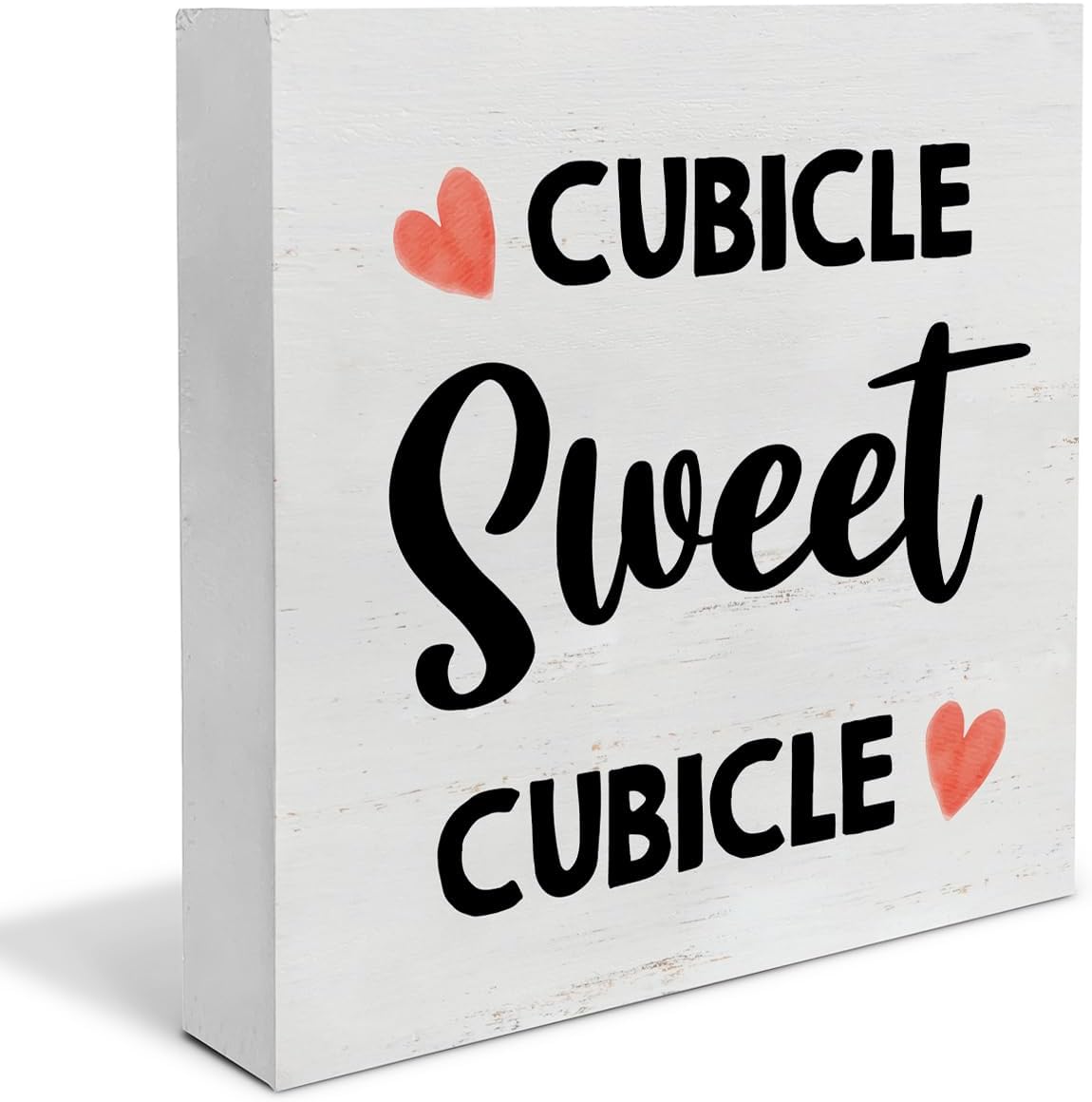 Amazon.com: Dumyum Wooden Sign - Cubicle Sweet Cubicle - 5 x 5 Inches ...