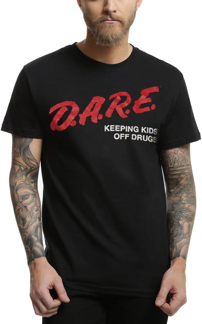 Amazon.com: D.A.R.E Classic Dare Logo T-Shirt-Small Black : Clothing ...