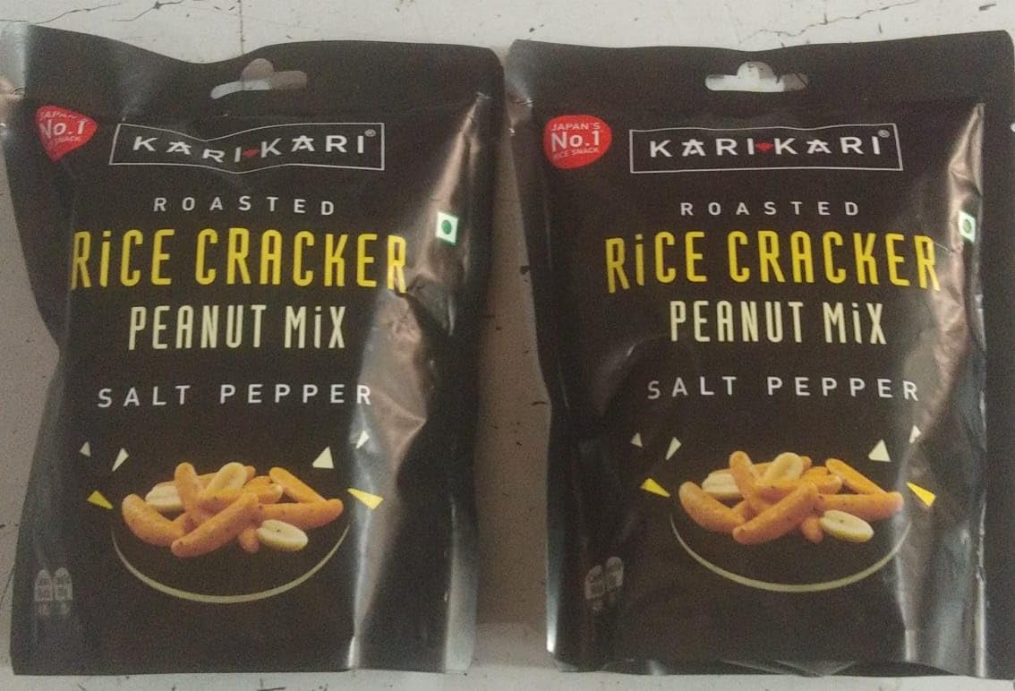 Kari Kari Salt Pepper Rice Cracker & Peanut Mix | Crunchy Japanese ...