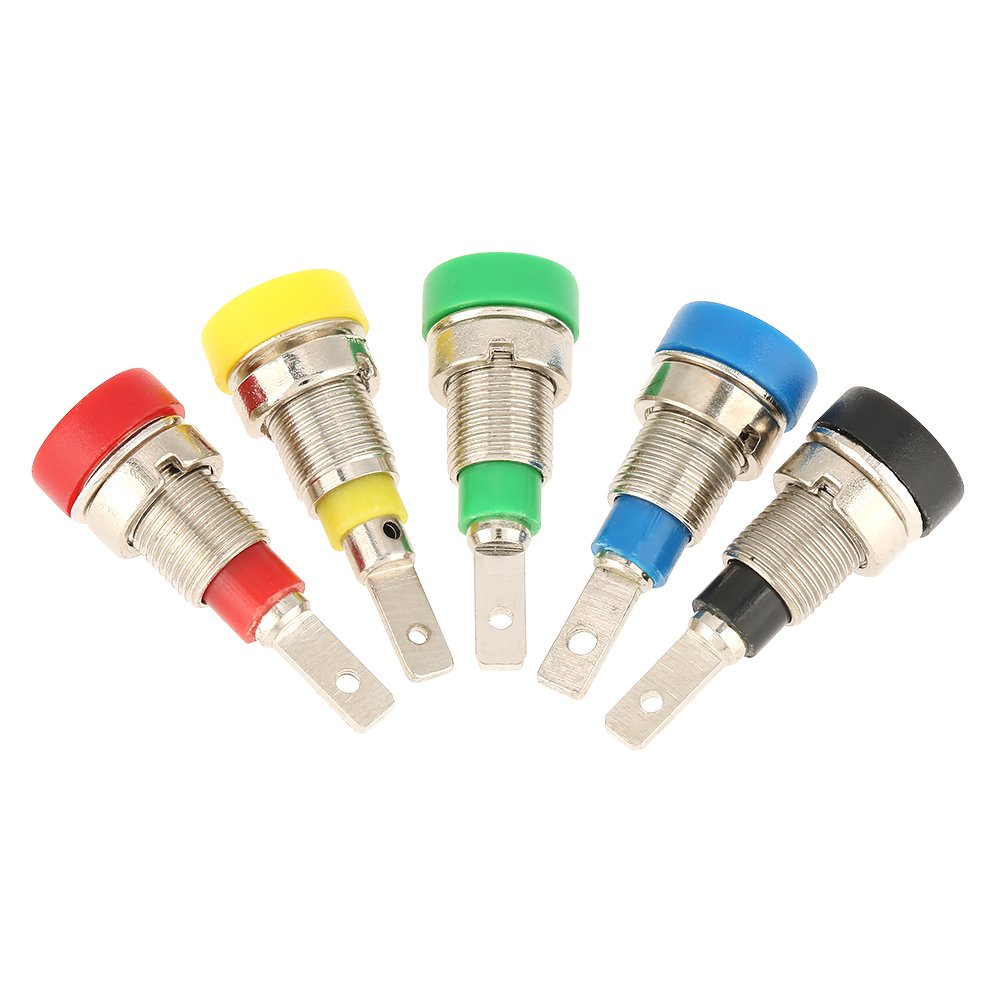 5 Pcs Mixed Color Banana Socket, 2.0mm Test Probes Leads, Jack for ...