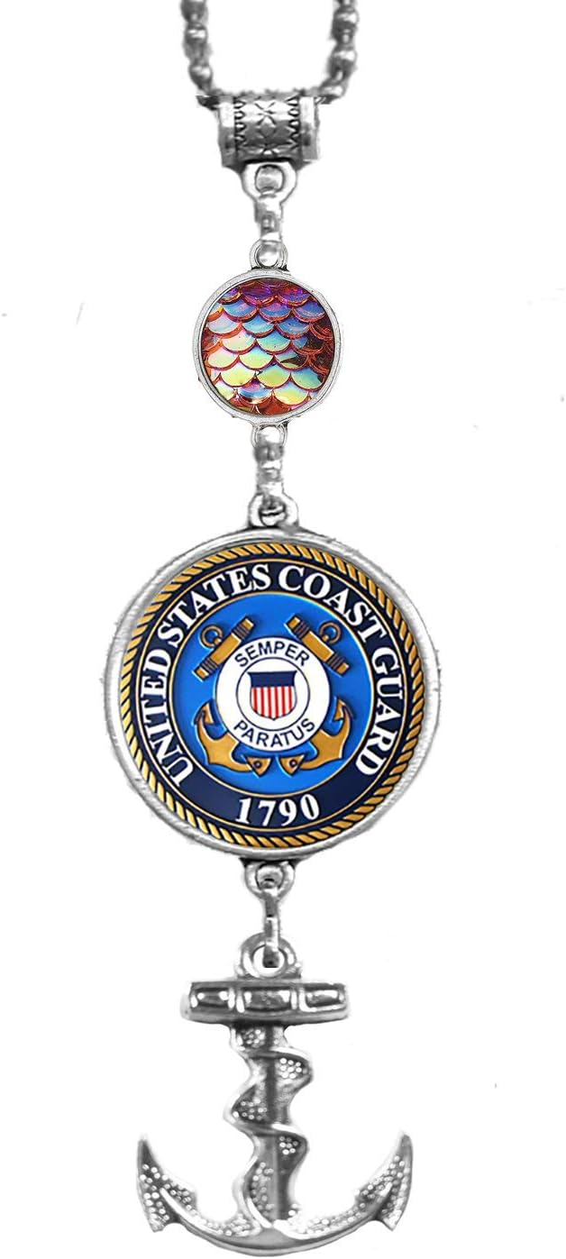 Amazon.com: Mossy Cabin Silver Bling Military Coast Guard Insignia ...