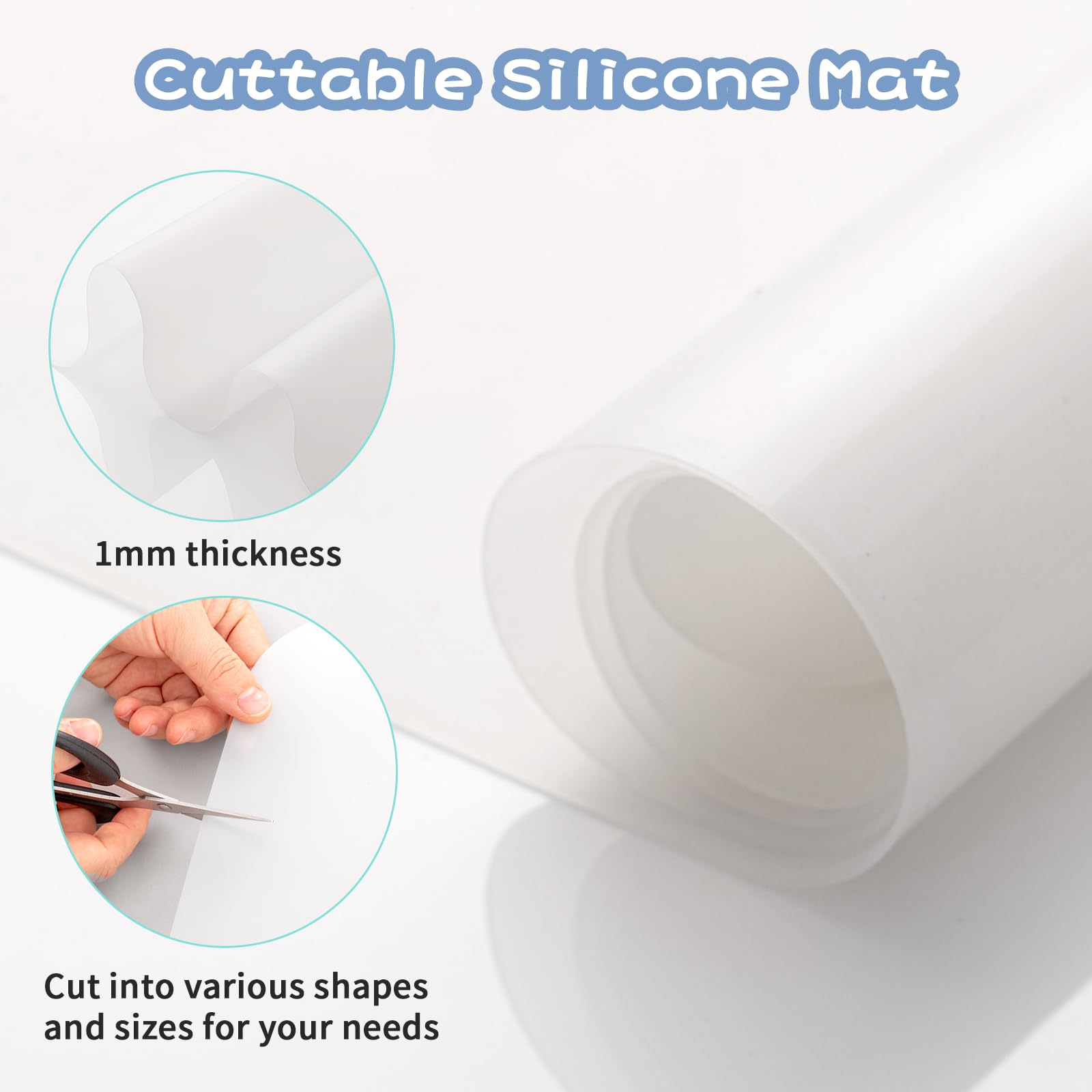 Snapklik.com : Extra Large Silicone Mat, 36"24" Clear Silicone Sheet ...
