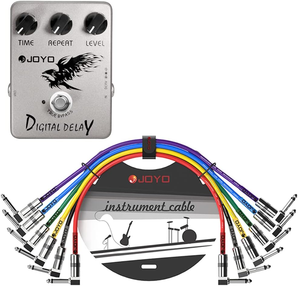 Amazon.com: JOYO JF-08 Digital Delay Effect Pedal Bundle with CM-05 ...
