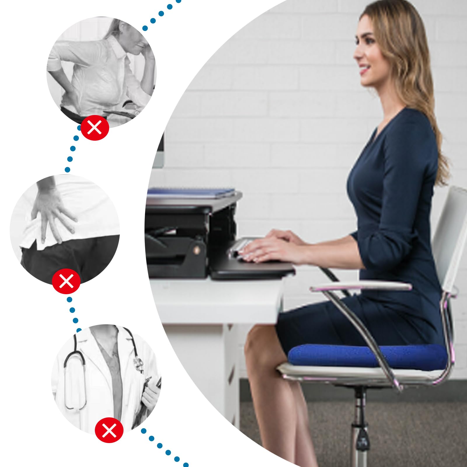 yeeyeanglzk Donut Inflatable Cushion Inflatable Round Cushion with Air ...