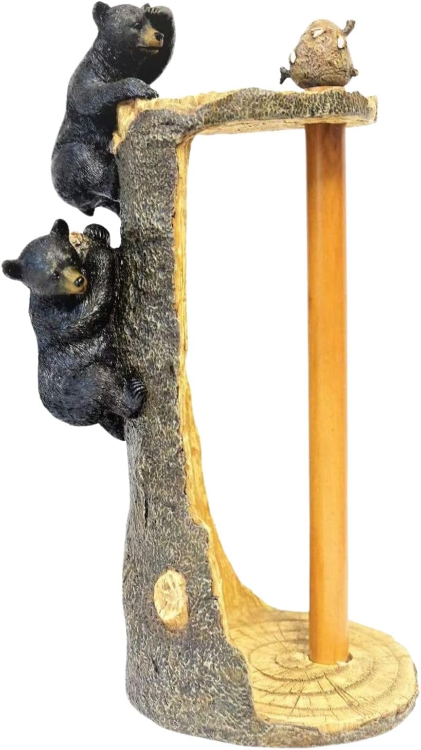 Amazon.com - Willie Black Bear Paper Towel Holder Rack for Free ...