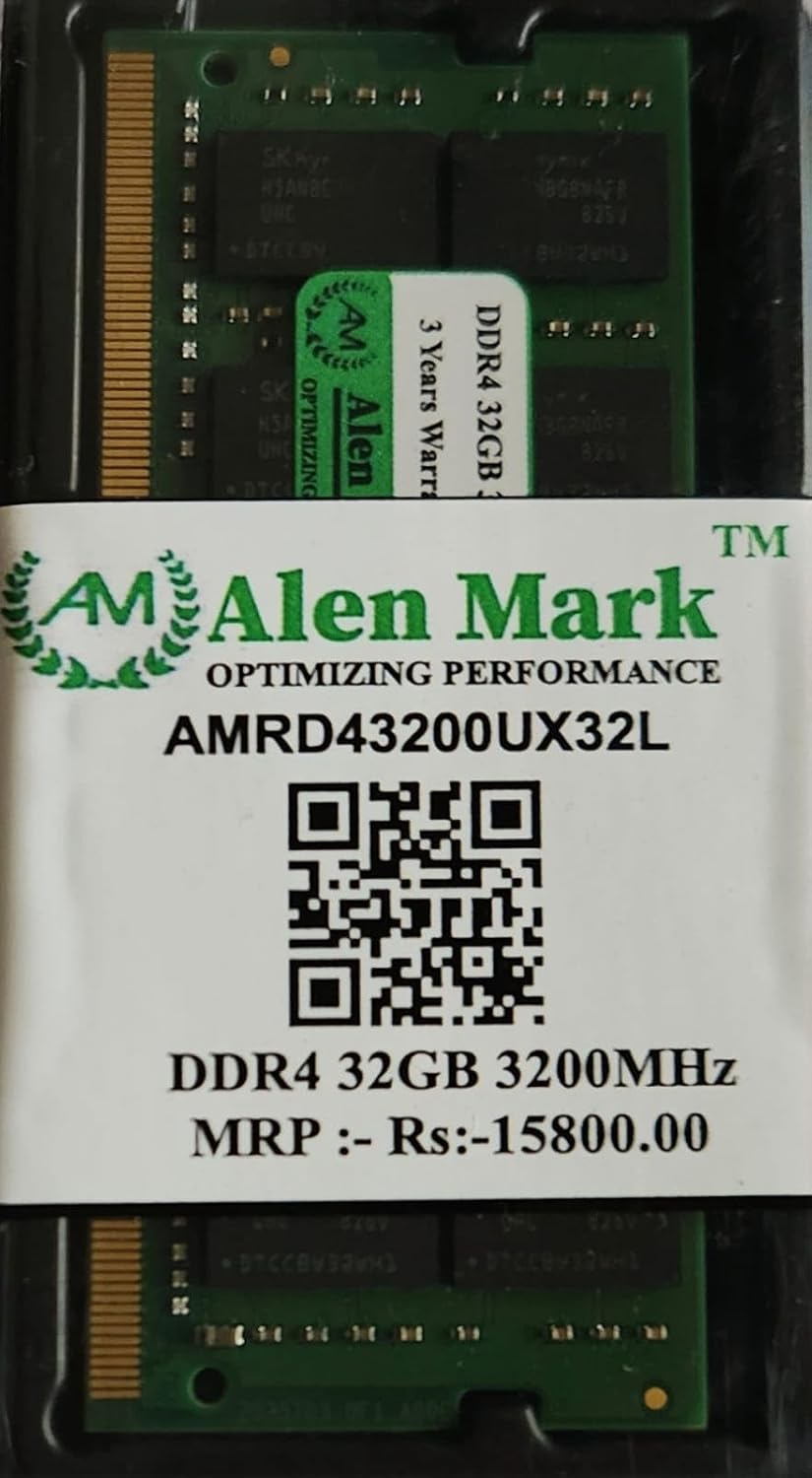Amazon.in: Buy Alen Mark DDR4 32GB 3200MHz Ram High Speed Laptop Ram ...