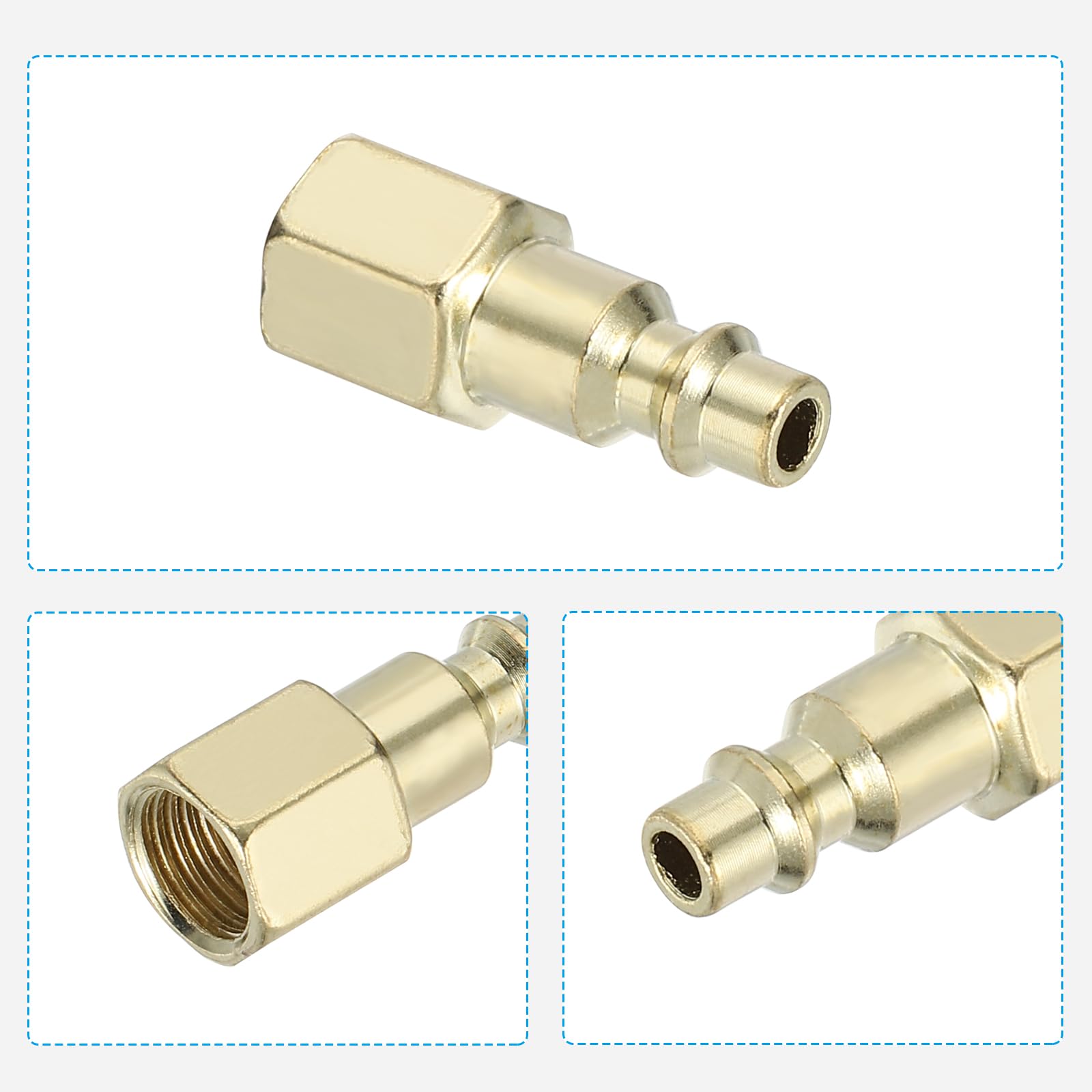 PATIKIL 1/4″ Female Industrial Air Plug, 20Pcs 300PSI Compressor ...