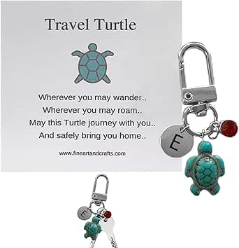 Amazon.com: Turtle Key Chain | Metal Sea Turtle Pendants Travel ...