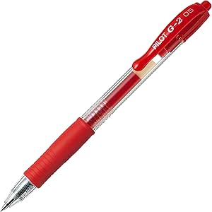 Pilot G205 Retractable Gel Rollerball 0.5 mm Tip (Single Pen) - Red ...