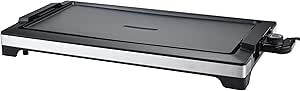 Amazon.com: Electric Smokeless Indoor Griddle, Flat Top Grill, 1800W ...