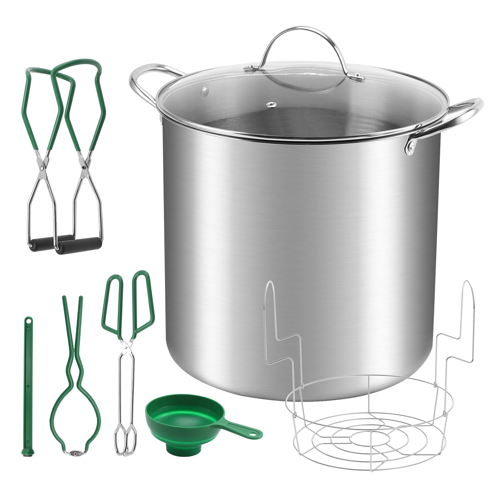Amazon.com: Fulgutonit Stainless Steel 21.5QT Water bath Canning Pot ...