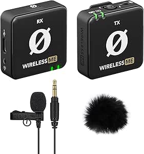 Rode ME + Lavalier GO Wireless Microphone System Black + Keepdrum Fur ...