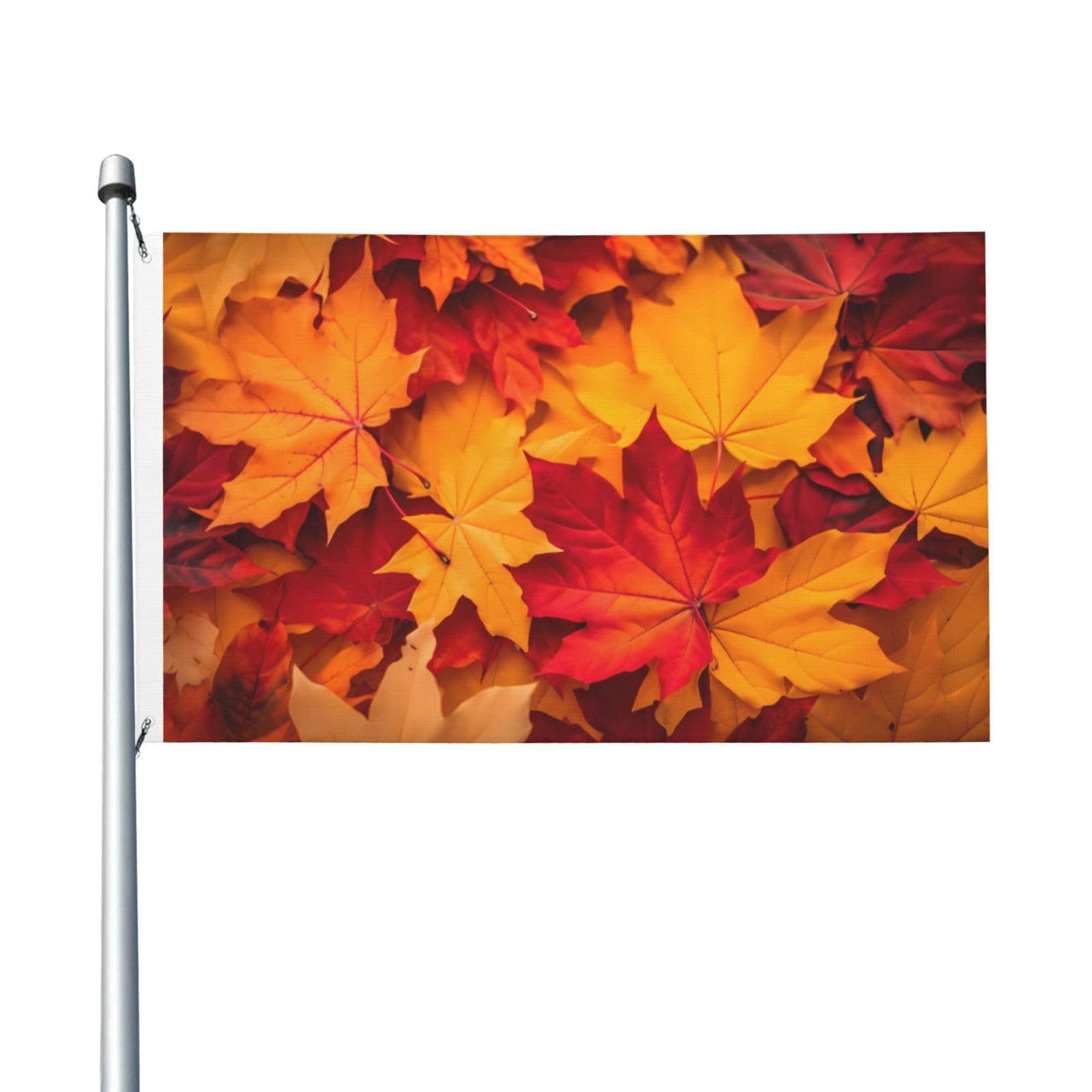 Amazon.com : Fall Autumn Leaves Flag Double Side Print, 3x5Ft Polyester ...