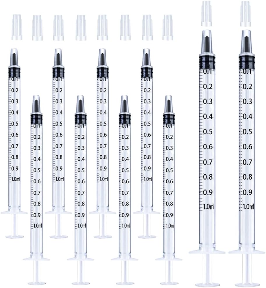 Amazon.com: 1ml Syringe for Liquid, Oral, Scientific Labs, Measurement ...