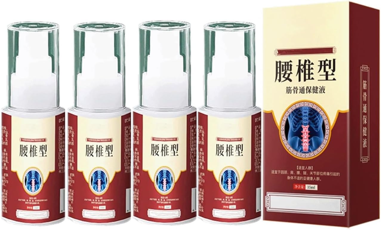 4PACK Lumbar Spine Cold Gel Spray,Back Pain Relief Products,Natural ...