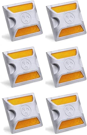 Wokyo Driveway Reflectors, 6pcs Reflective Bike Reflectors Stud Markers ...