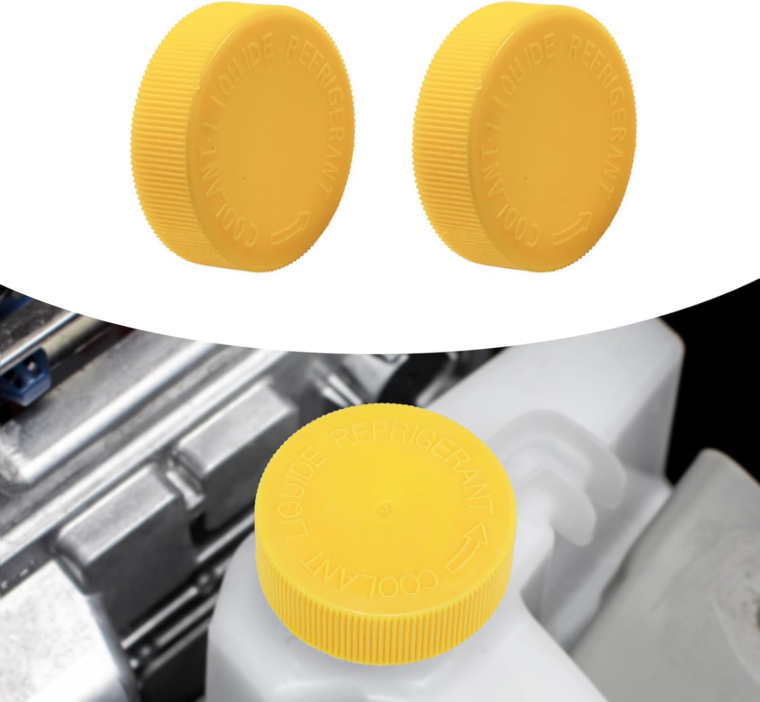Amazon.com: GKmow Pack-2 Car Radiator Cover, Engine Overflow Tank Caps ...