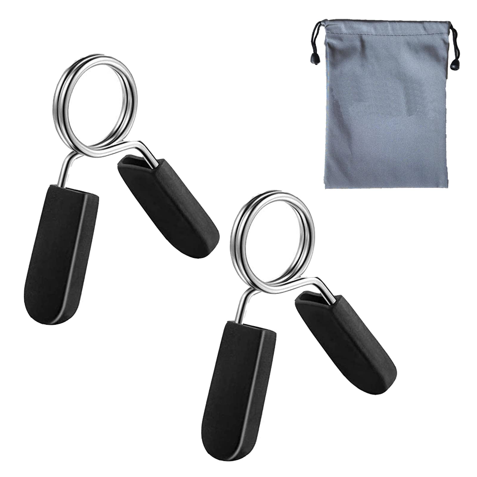 Amazon.com: 2 Inch Barbell Clips, 2 PCS of Olympic Barbell Clamps ...