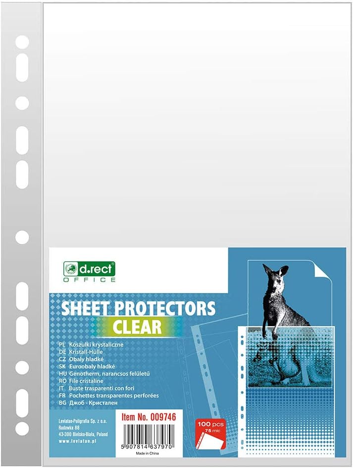 Esselte Buste Perforate Deluxe, in PPL Antiriflesso, per Archiviare e Conservare Documenti in ...