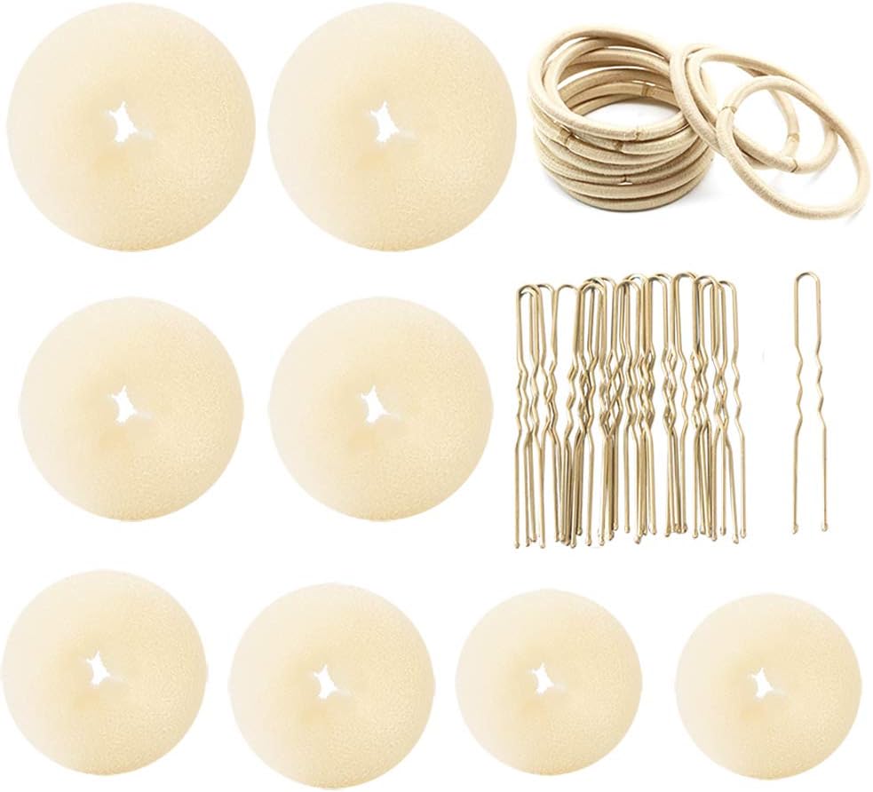 Amazon.com: YaFex Hair Bun Maker Kit, Donut Bun Maker 4 Pieces (1 Large ...