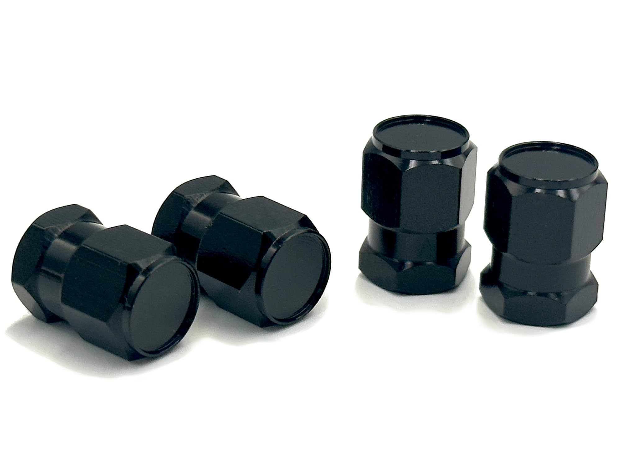 Amazon | 【COTRAX】アルミ エアバルブキャップ 4個set タイヤ ホイール 車 バイク 対応 汎用 ドレスアップ 軽量 台湾製 アルマイト カスタム 六角ビット型 (ブラック ...