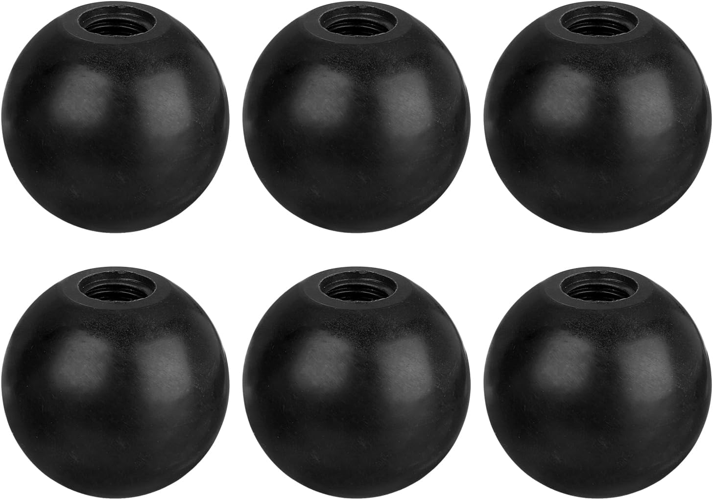 Amazon.com: HARFINGTON 6Pcs M12 Female Thread Black Round Operation Ball Knobs, 40mm/1.57" Dia ...