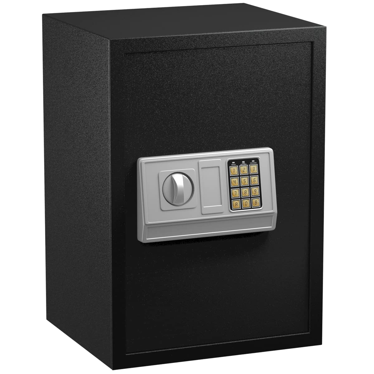COSTWAY 48L Security Safe Box, 2-Layer Electronic Steel Cabinet Safe ...