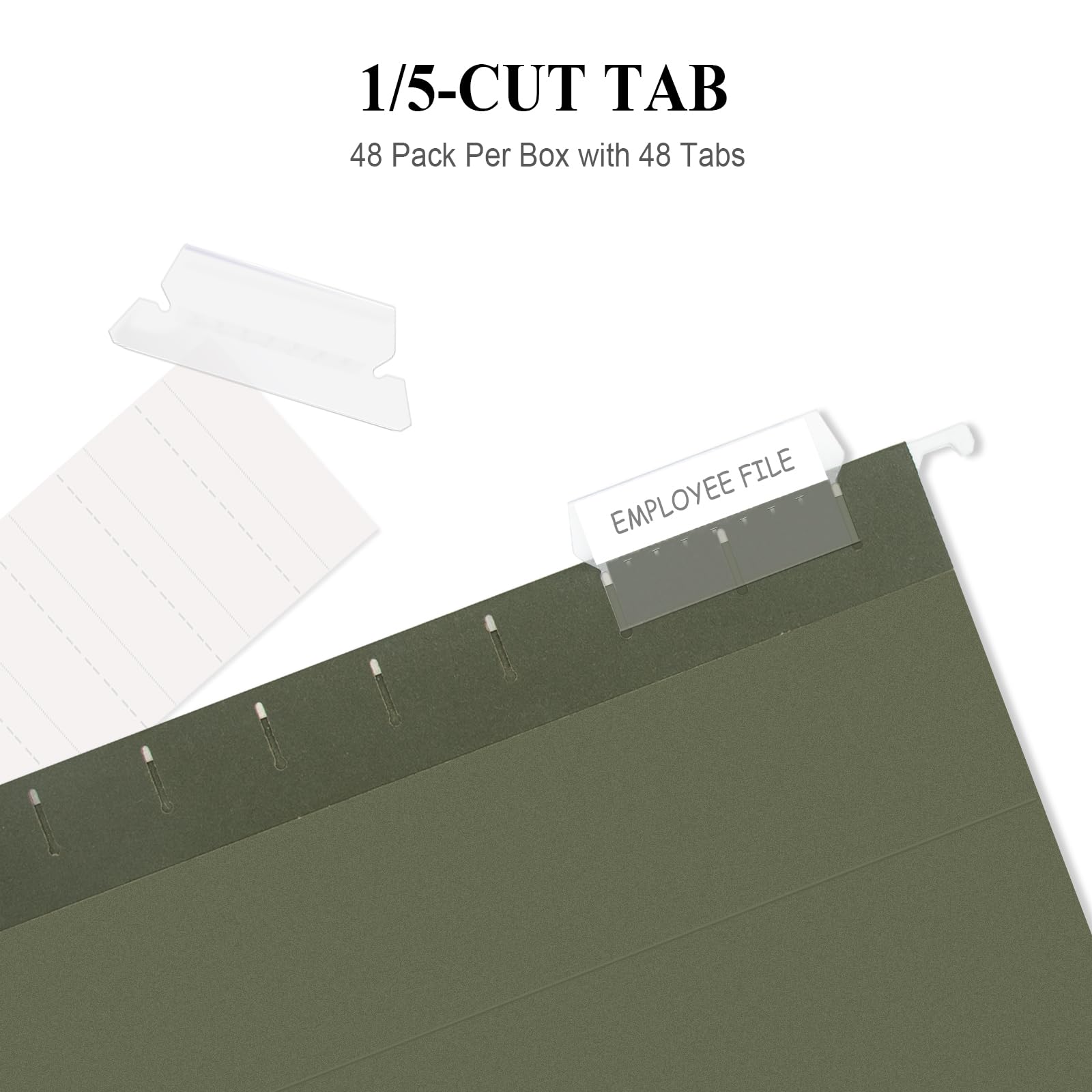 Snapklik.com : ViVin Hanging File Folders, 1/5-Cut Adjustable Tabs