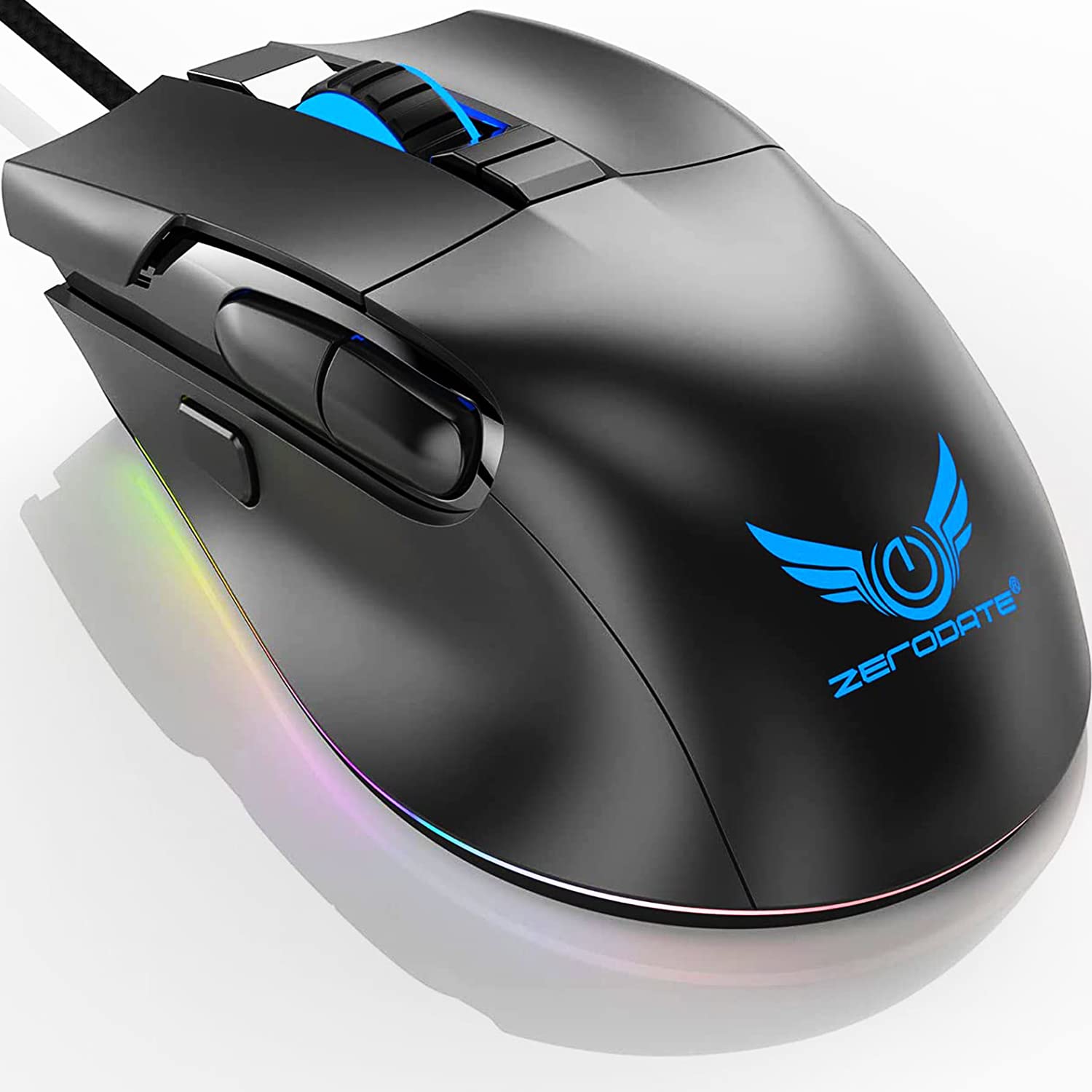 ZERODATE G26 TERMINATOR Gaming Mouse - Optical Sensor 7,200 DPI ...