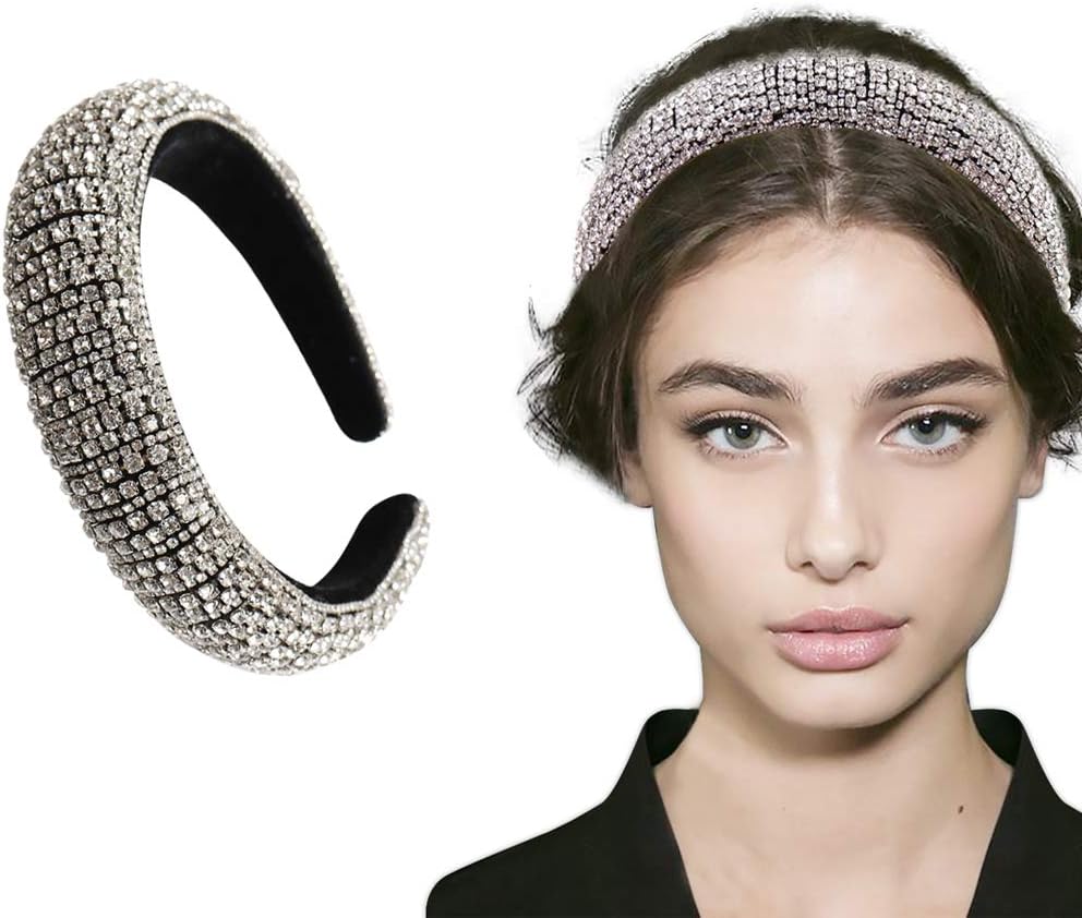 Amazon.com : milylove Rhinestone Crystal Diamond Headbands for Women ...