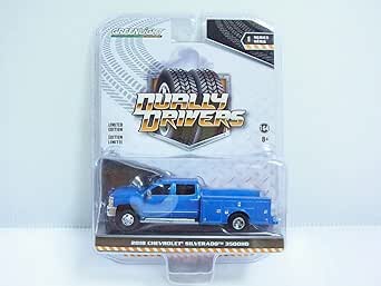 Amazon | 1/64 GREENLIGHT DUALLY DRIVERS 2018 CHEVROLET SILVERADO 3500HD ...