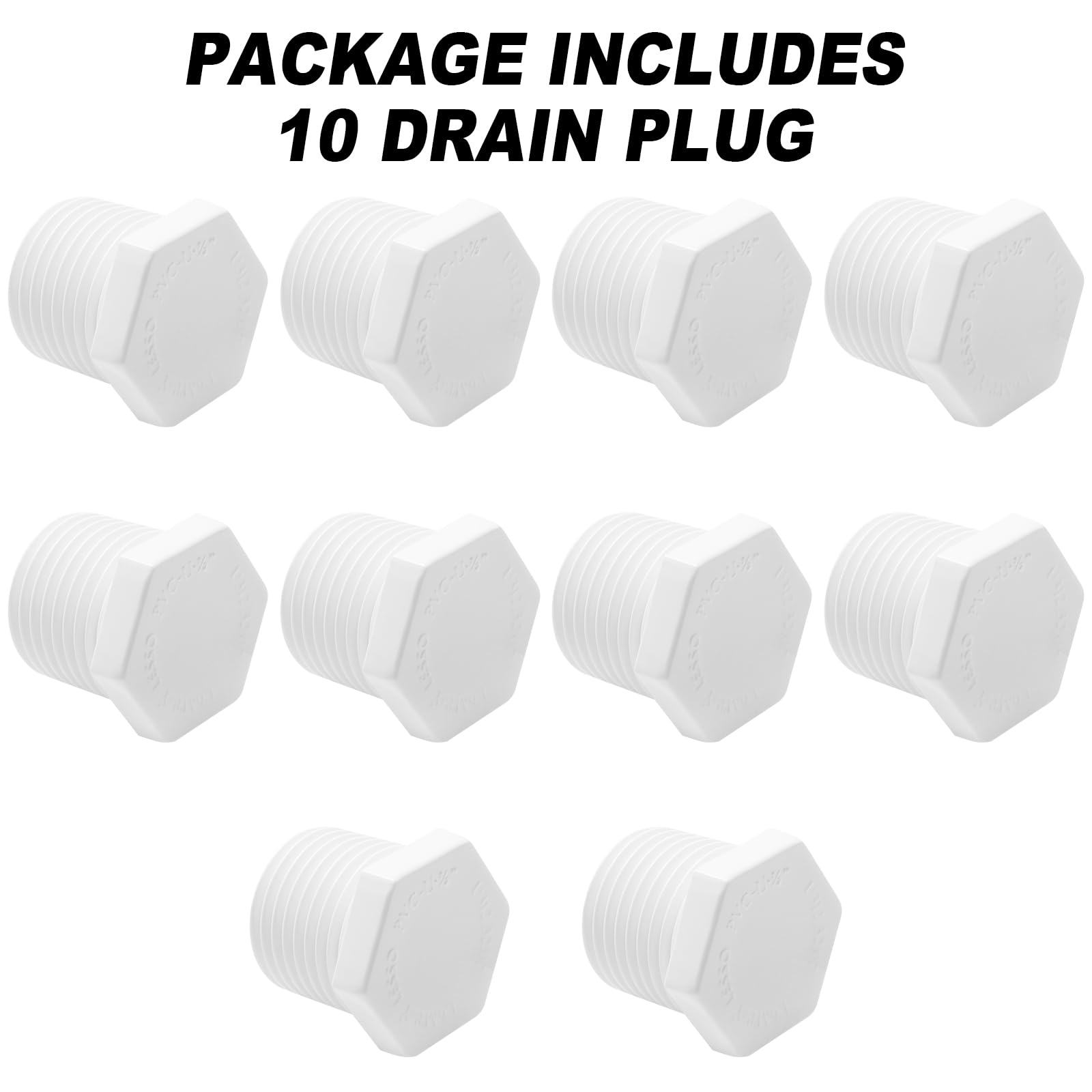 Water Heater Drain Plugs 1/2 Inch RV Camper Replacement 6-Pack RV Water ...