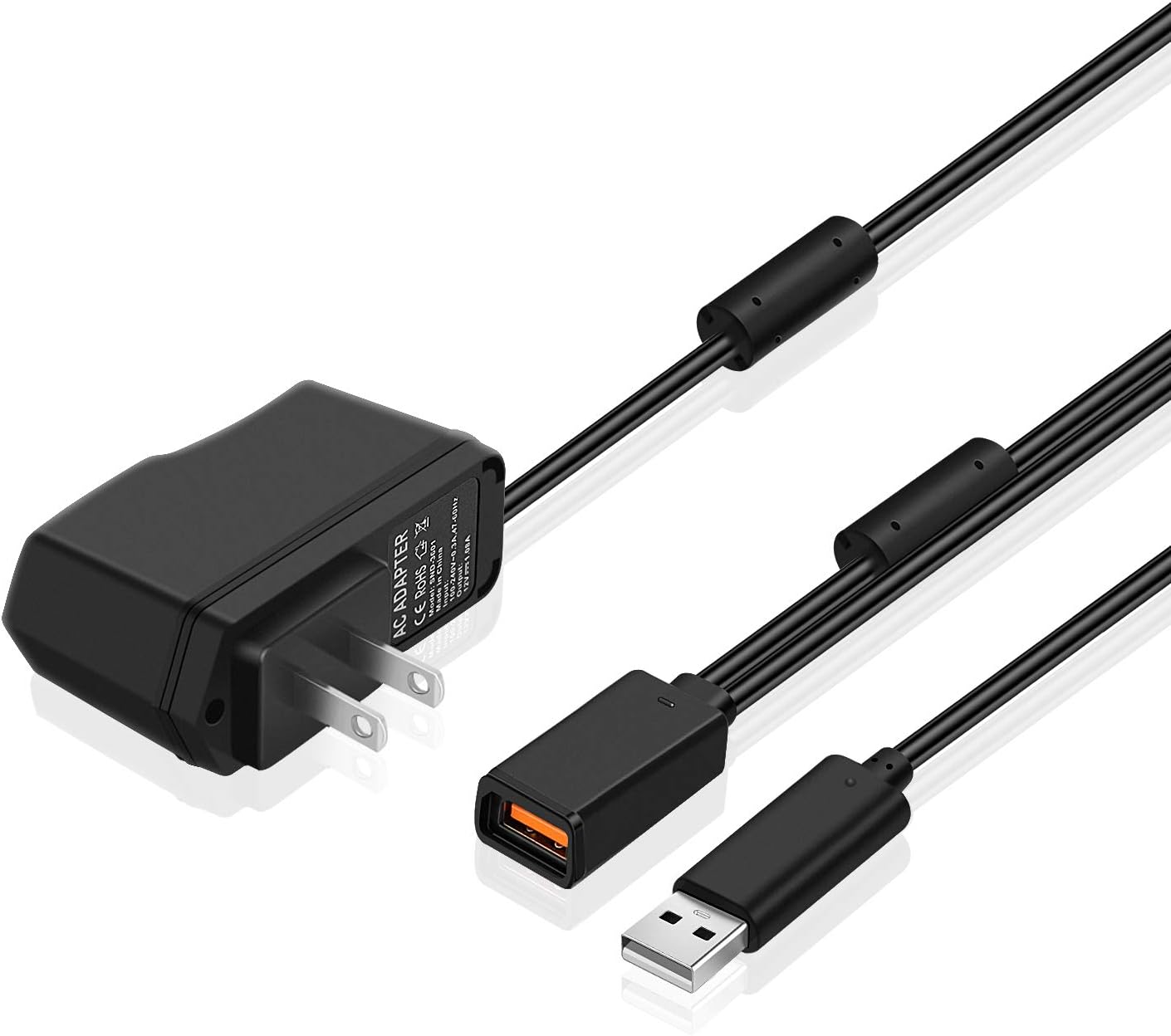 Amazon.com: USB AC Adapter Power Supply Cord for Xbox 360 Kinect Sensor ...