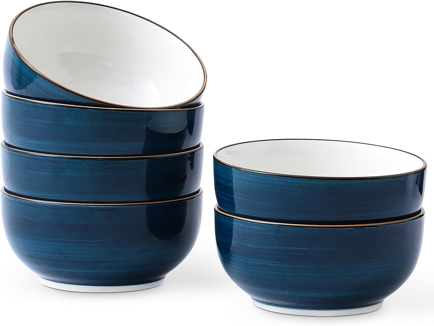 Amazon.com: KOLLOV Cereal Bowls, 26oz Ceramic Bowls Set for Soup Salad ...