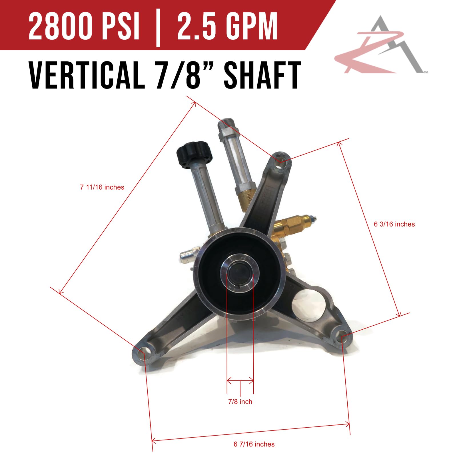 Briggs & Stratton Fuel Pumps Lawnmower Parts 2800 PSI Vertical Pump ...