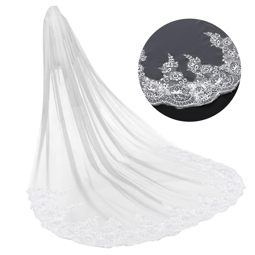 Wedding Veils 400 Dollars Cathedral Ruffled Wedding Veil By Velo