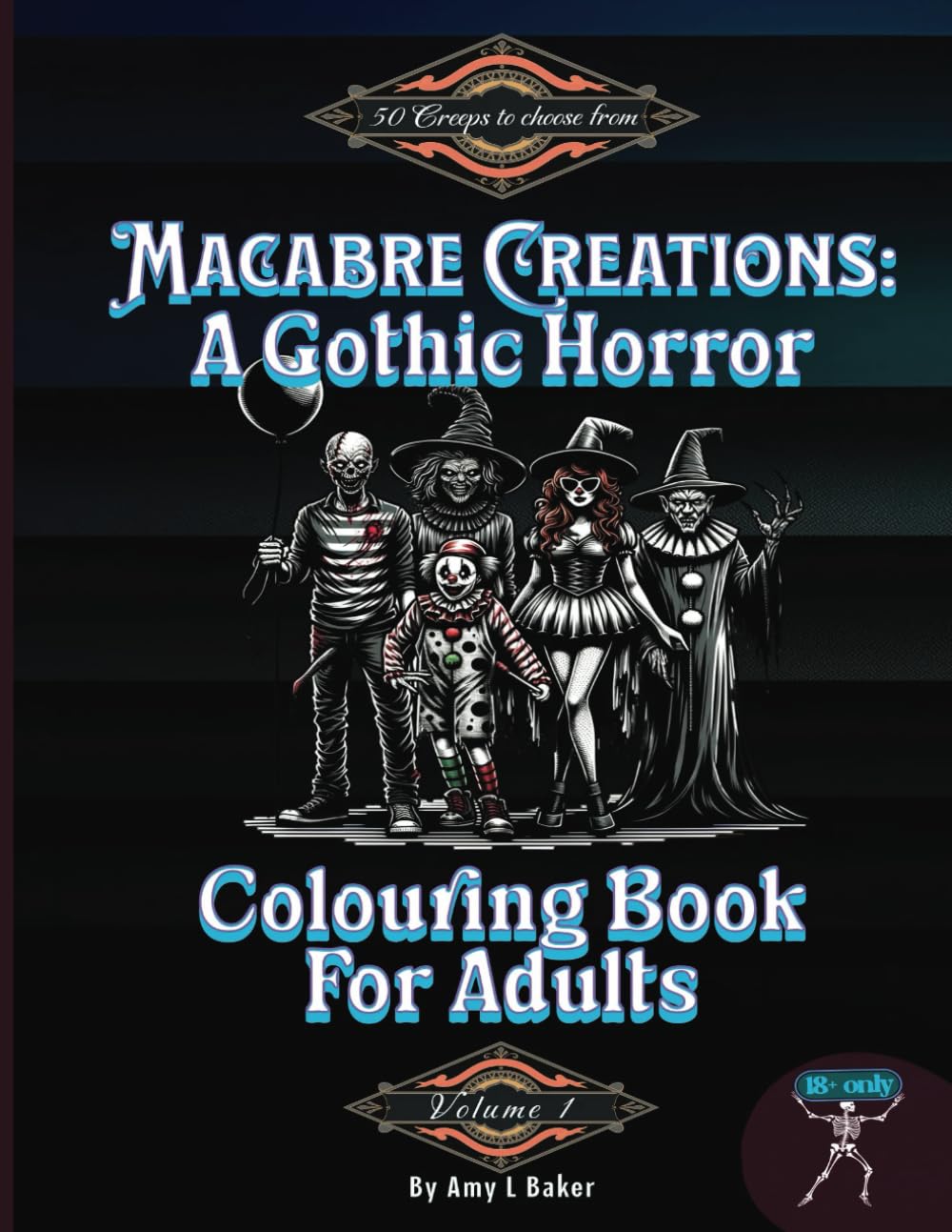 Amazon.com: Macabre Creations: A Gothic Horror Colouring Book For ...