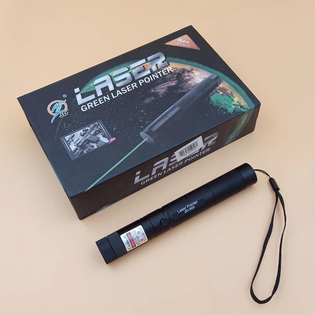 Ruaal Green Laser Pointer High Power | Smart USB Rechargeable Laser ...