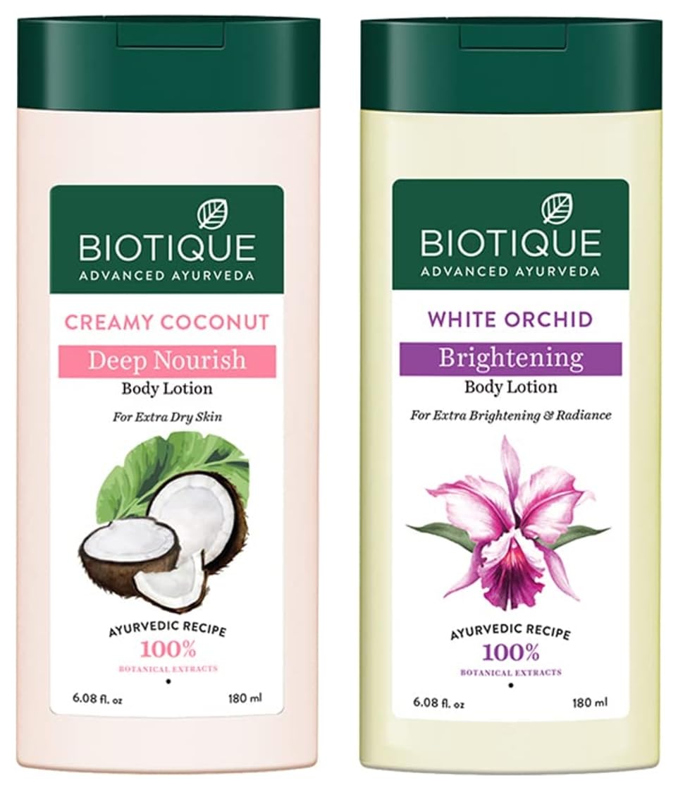 Buy Biotique Bio Creamy Coconut Ultra-Rich Body Lotion For Extra Dry ...