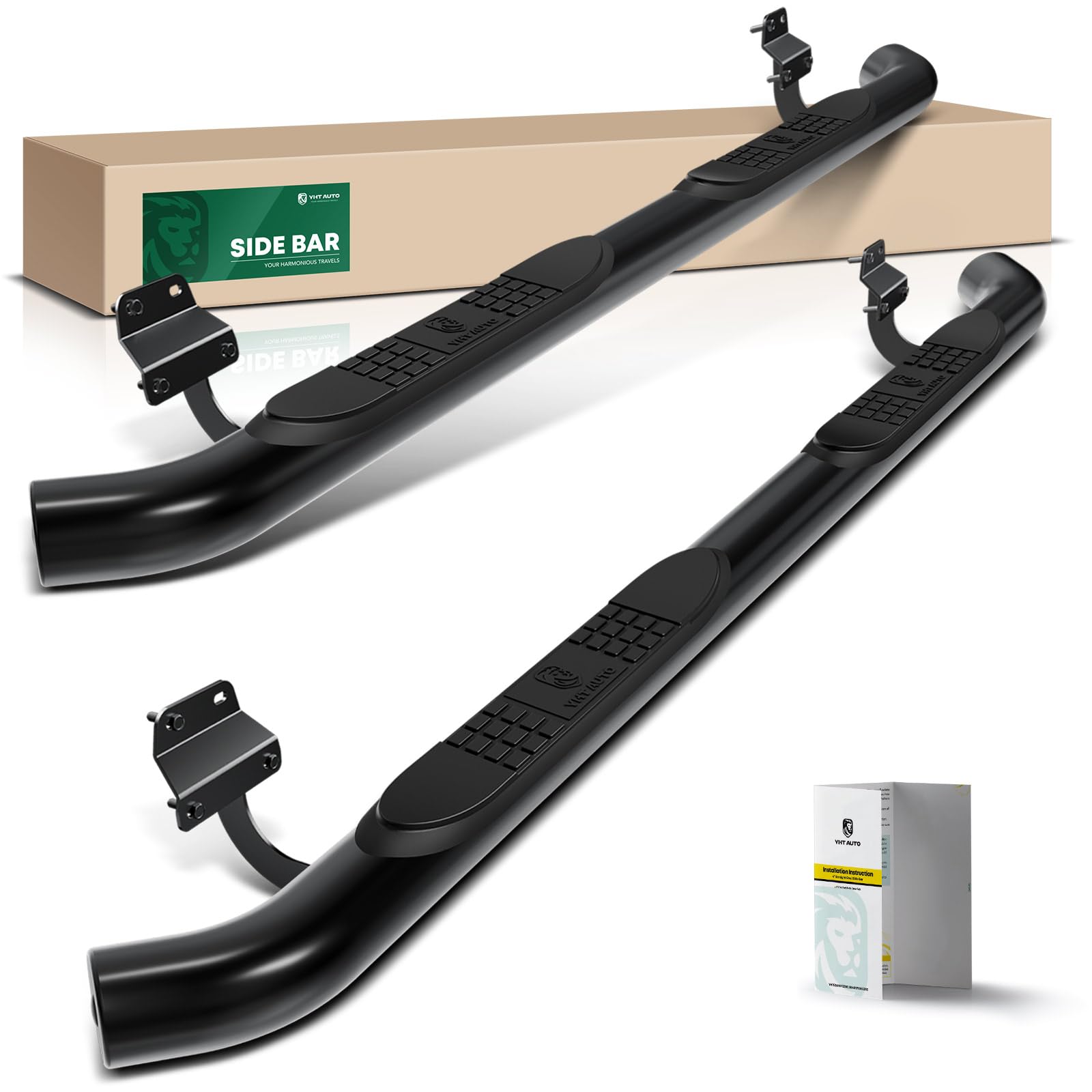 Amazon.com: YHTAUTO 3 Inch Running Boards Side Steps Compatible with ...