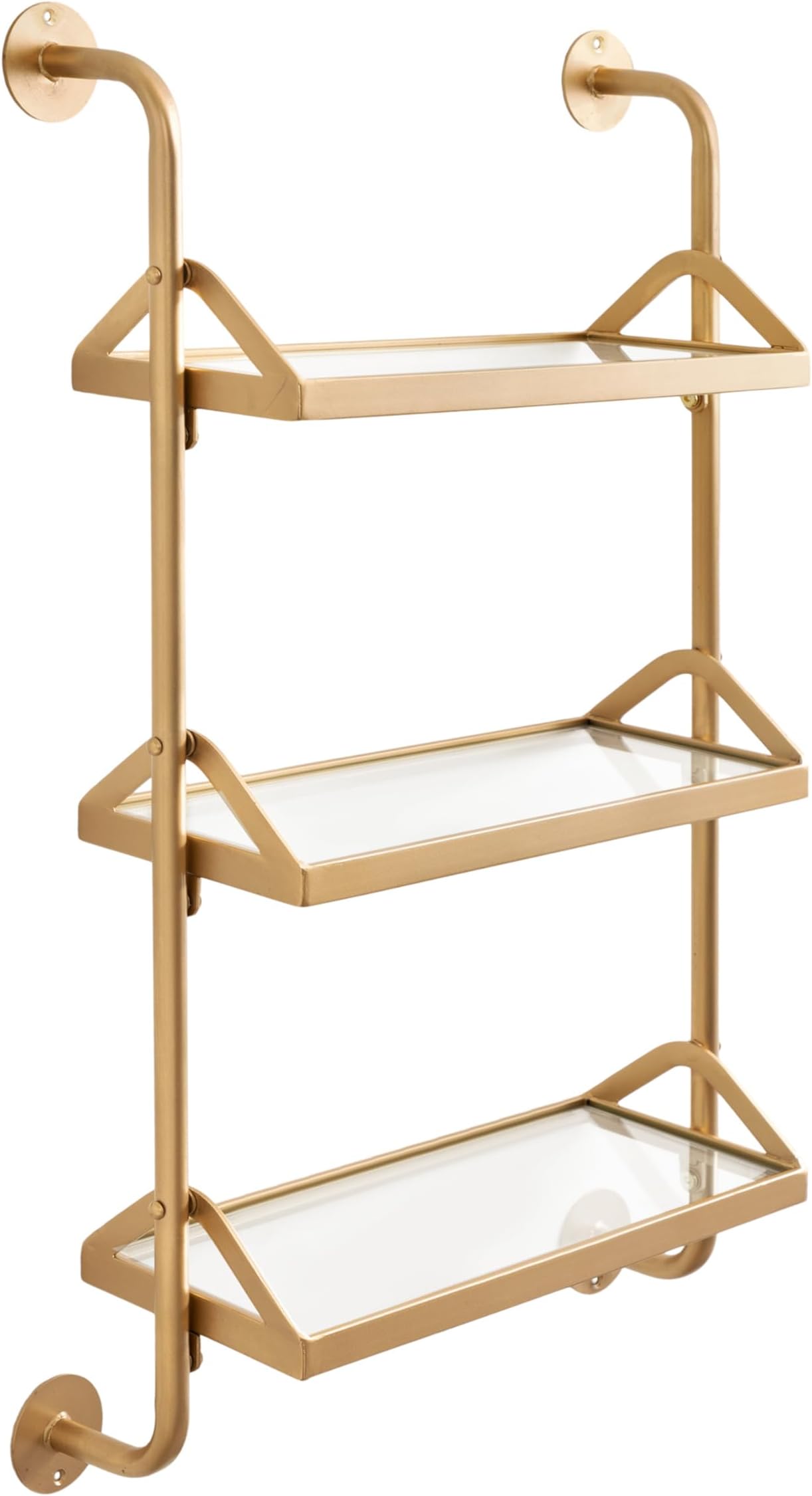 Amazon.com: Creative Co-Op Metal Wall Shelf with Scalloped Edge, Pink ...