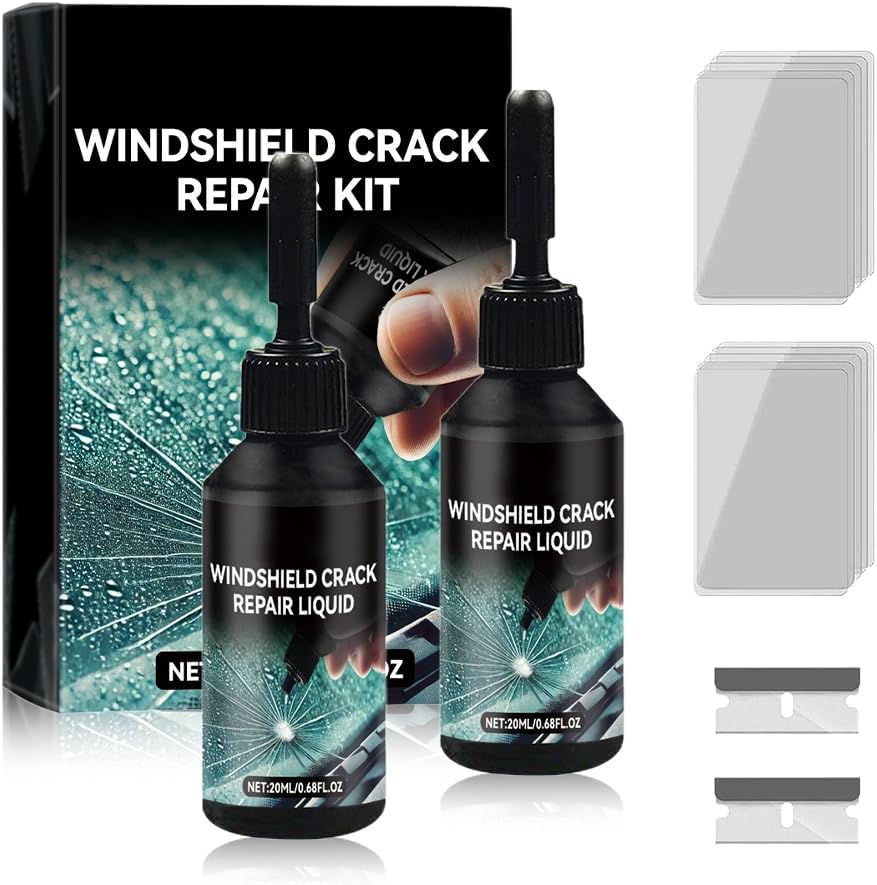 Amazon.com: 5 Pcs Windshield Crack Repair Kit, Auto Glass Nano Repair ...