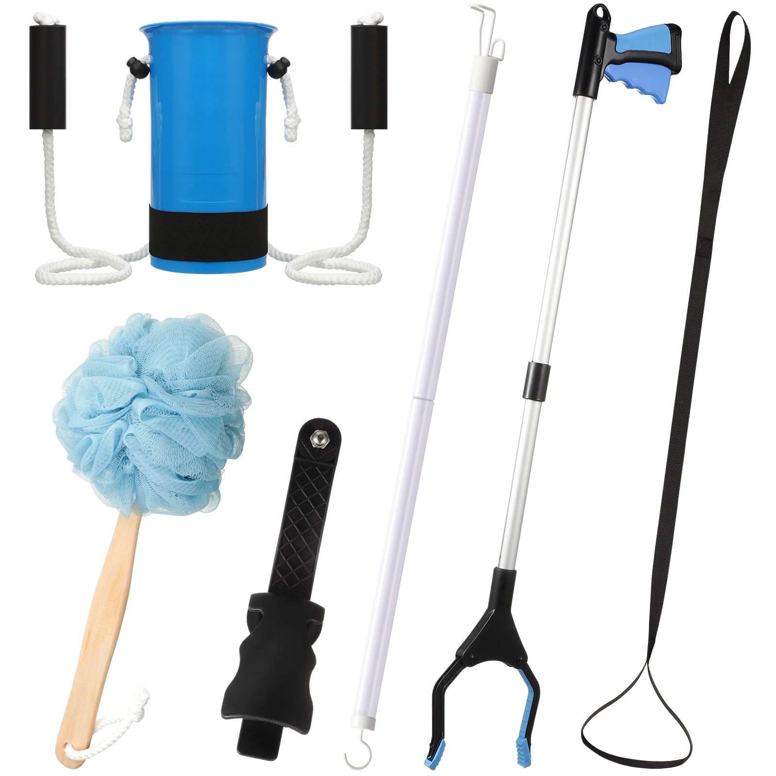 Amazon.com: Domensi 6 Pcs Total Hip Kit with Leg Lifter Hip Back Knee ...