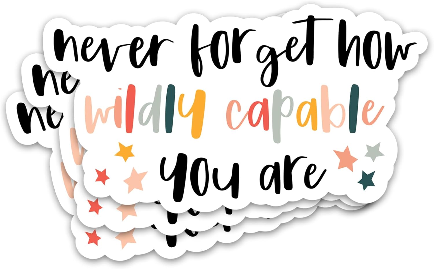 Amazon.com: ZURRAM 3PCS Motivational Quote 3" Sticker, Vinyl Waterproof ...